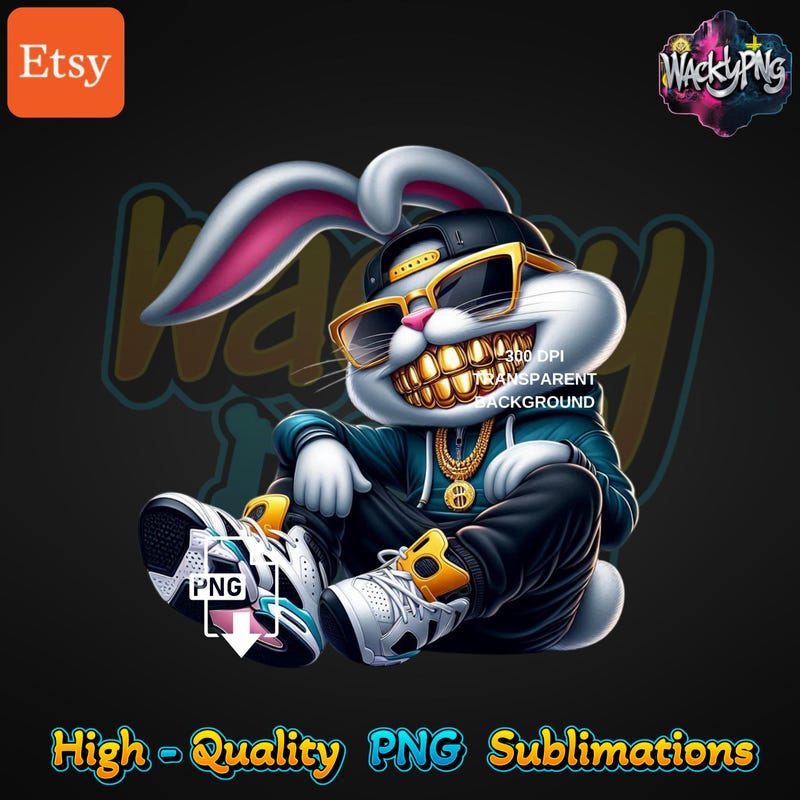 Gangsta Rabbit - Etsy