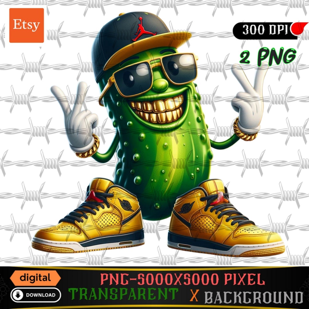 Gangster Pickle Urban Pickles Urban Trap Design Wacky Fan Art Instant ...