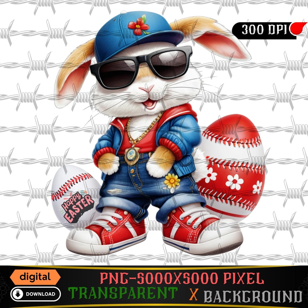Urban Easter Bunny Easter Trap Designs Fantasy Fan Art Instant Download ...