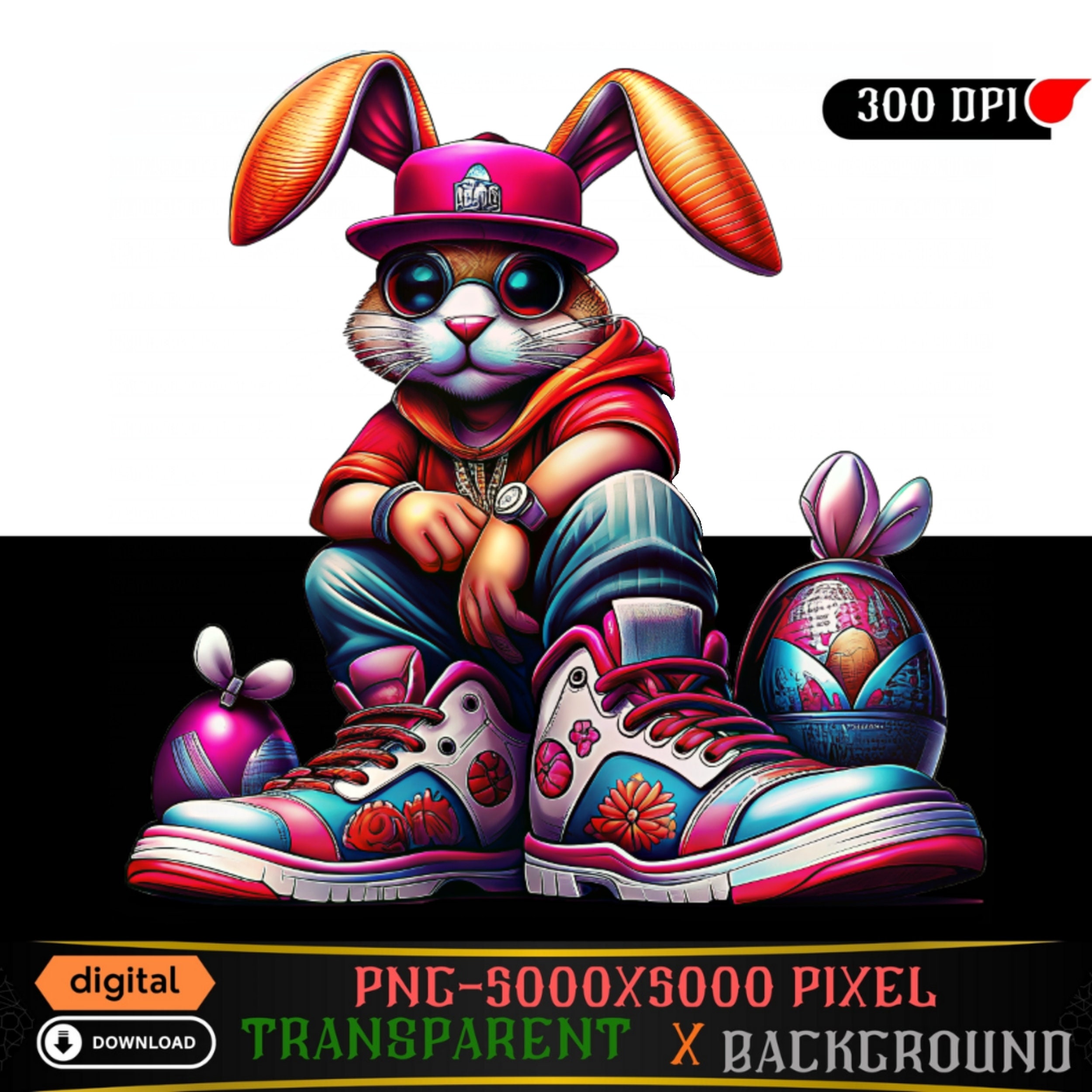 Gangster Easter Bunny Urban Trap Desings Hiphopshirtsfantasy Fan Art ...