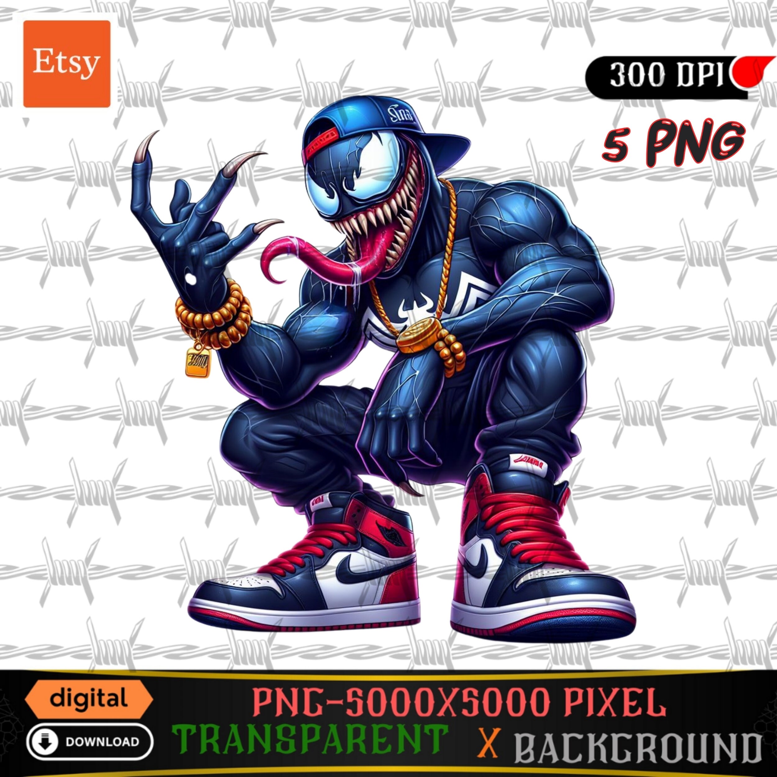 Gangster Venom Urban Venom Urban Trap Designs Wacky Fan Art Instant ...