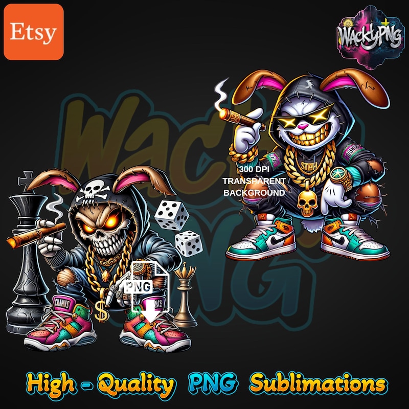 Gangsta Rabbit - Etsy