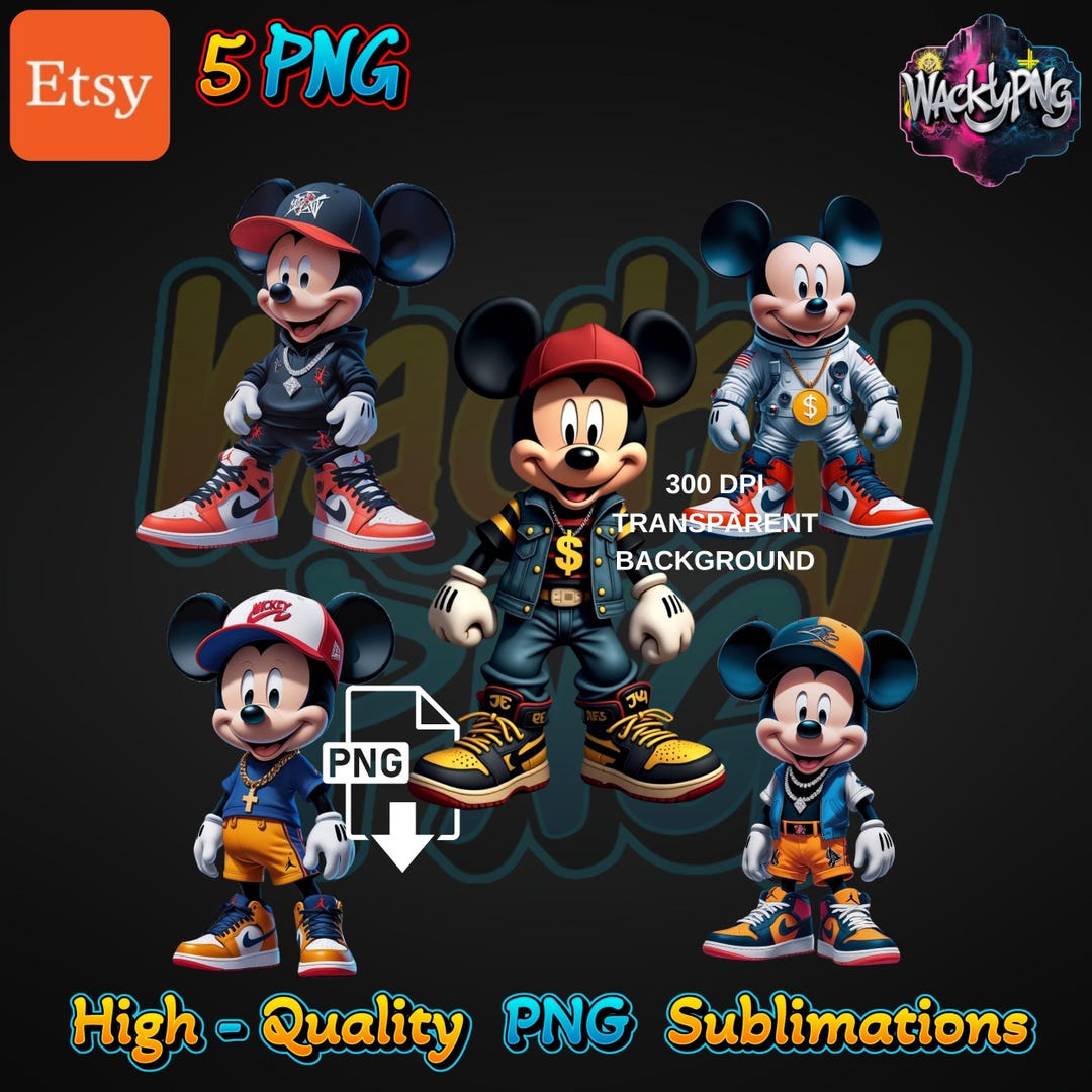 Mickey Mouse | Urban Mickey Mouse | Urban Trap Designs | Wacky Fan Art ...