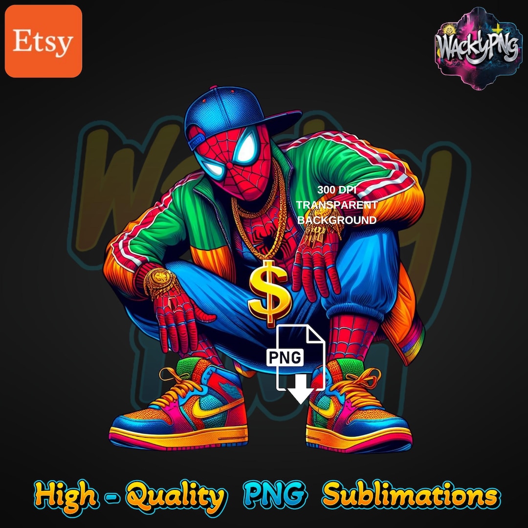 Gangster Spider-man | Urban Spider-man | Urban Trap Designs | Wacky Fan ...