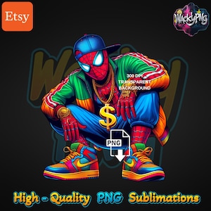 Gangster Spider-man PNG: Urban Trap Art (digital Download) - Etsy