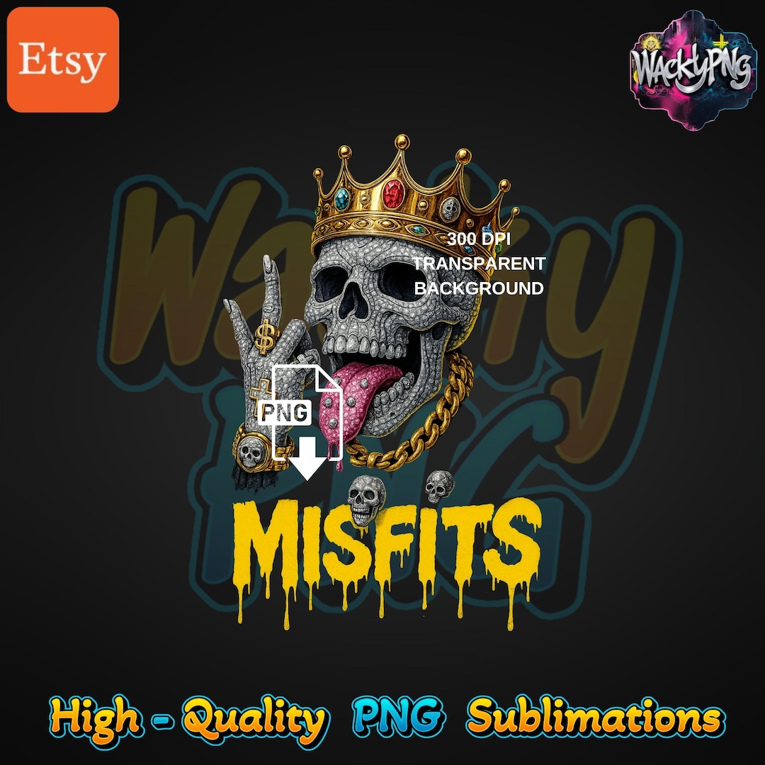 Misfits Skull Png | Rhinestone Skull PNG | Urban Trap Designs | Wacky ...