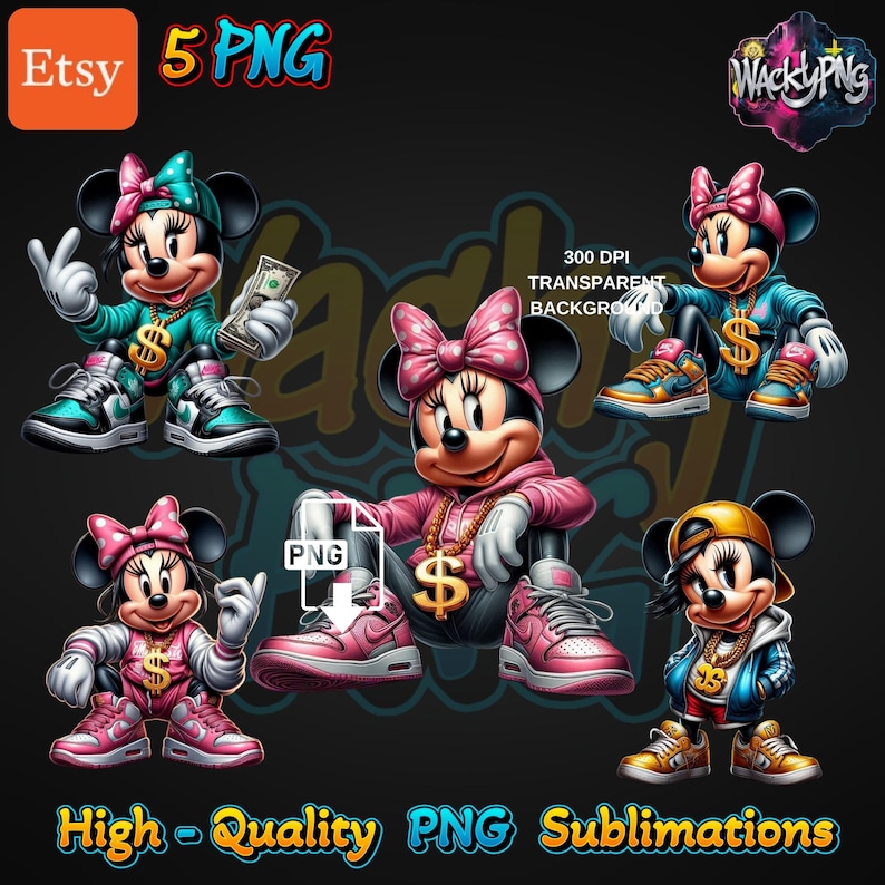 Urban Gangster Minnie Mouse | Urban Trap Designs | Wacky Fan Art ...