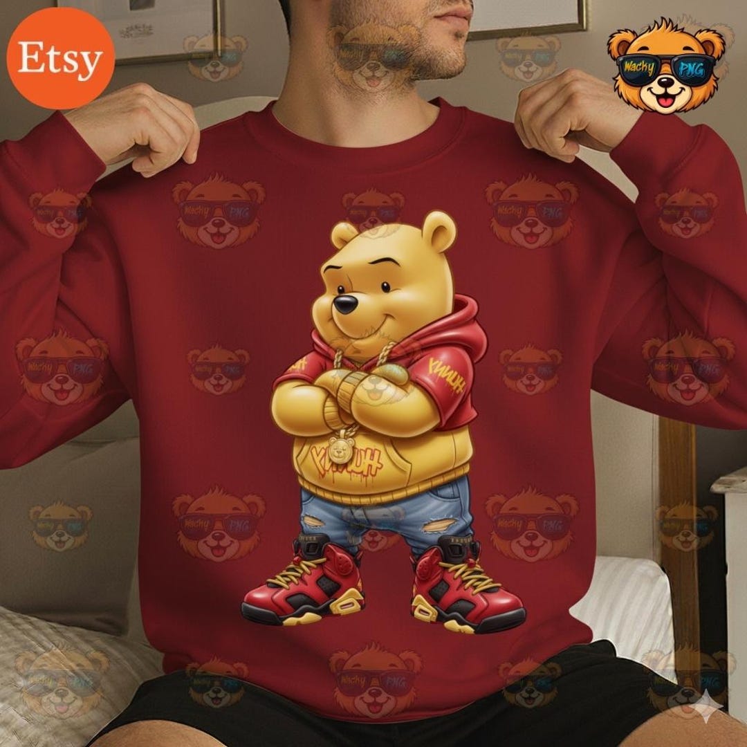 Gangster Winnie the Pooh Character Png, Urban Trap Pooh Designs, Urban ...