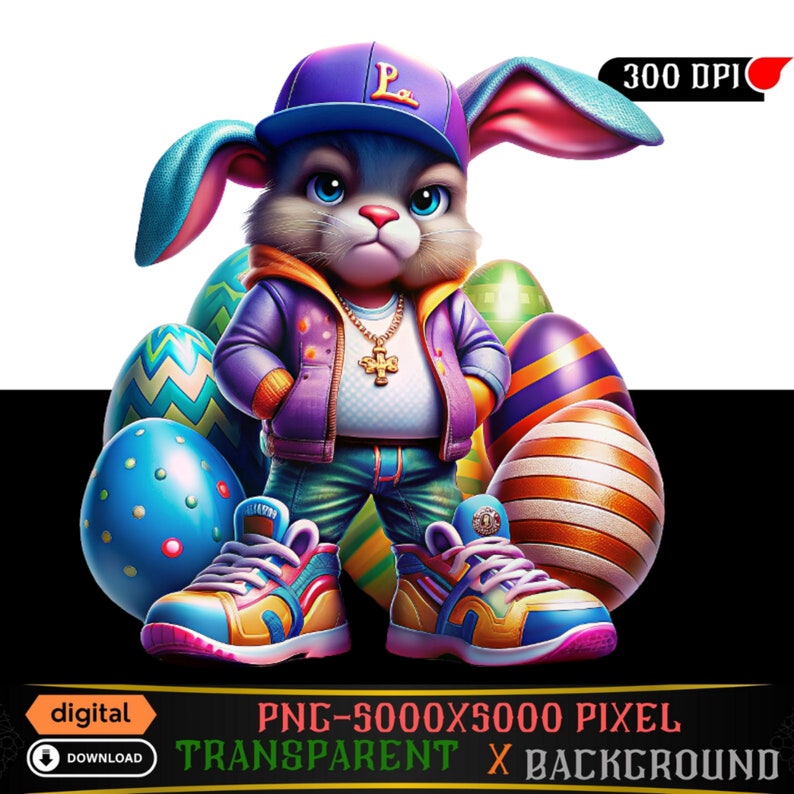 Gangster Easter Bunny Urban Trap Desings Hiphopshirtsfantasy Fan Art ...