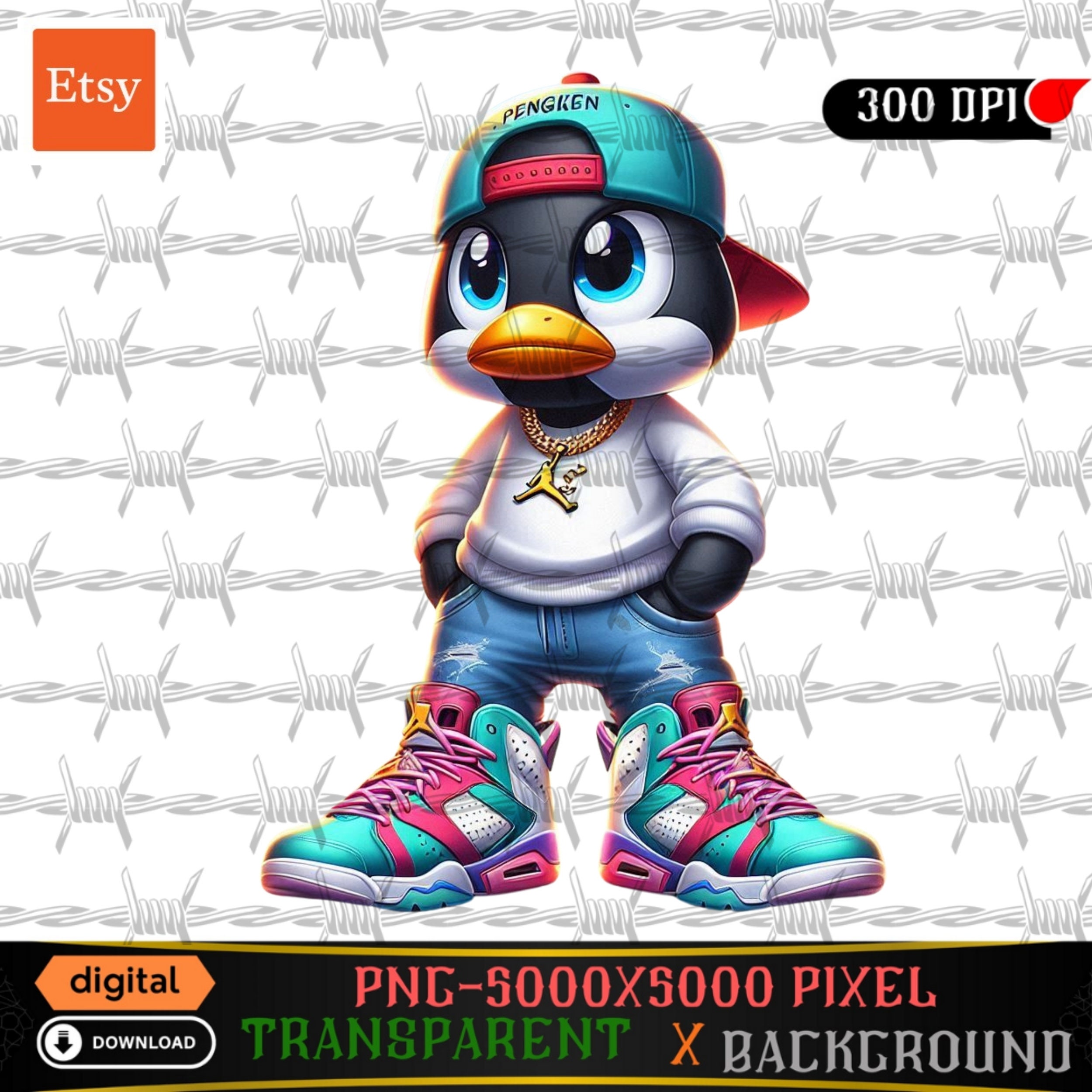 Cute Penguin Urban Penguin Urban Trap Designs Wacky Fan Art Instant ... Cute Penguin Urban Penguin Urban Trap Designs Wacky Fan Art Instant ...