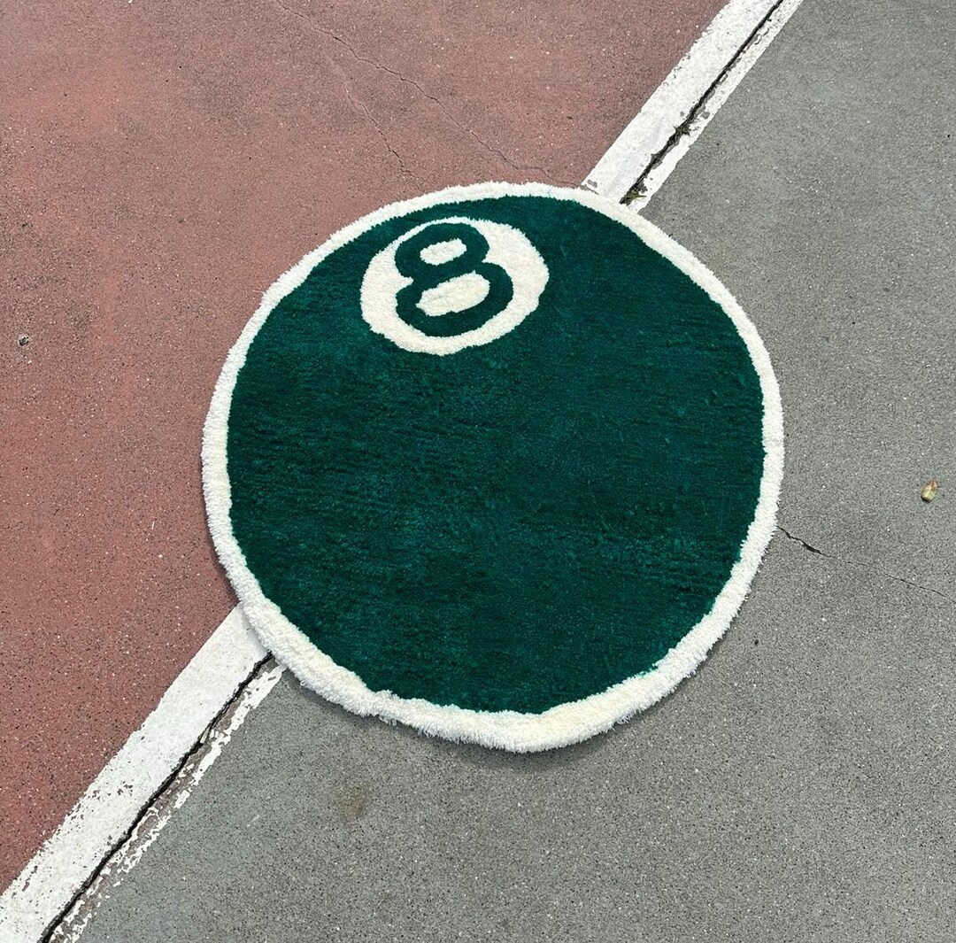 Stussy 8 Ball Custom Logo Rug Handmade Aesthetic Tufting Rug for ...