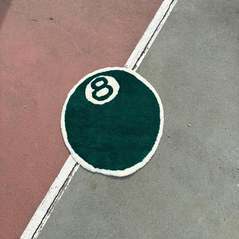 Stussy 8 Ball Custom Logo Rug Handmade Aesthetic Tufting Rug for ...