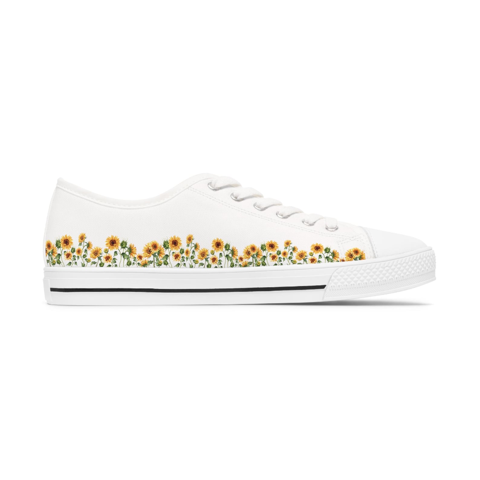 Sunflower Shoes, Sunflower Sneakers, Sunflower Women Shoes, Kid ...