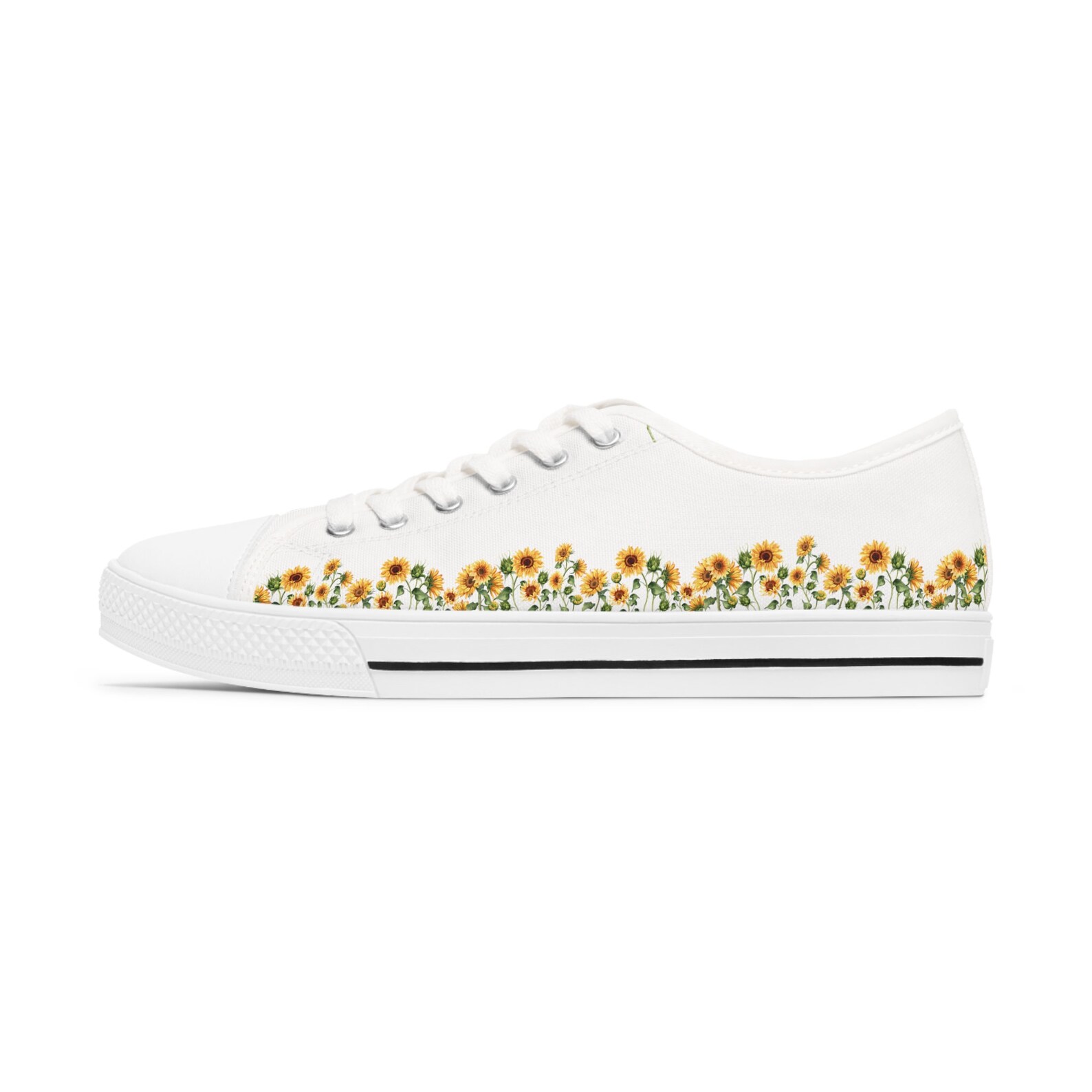 Sunflower Shoes, Sunflower Sneakers, Sunflower Women Shoes, Kid ...