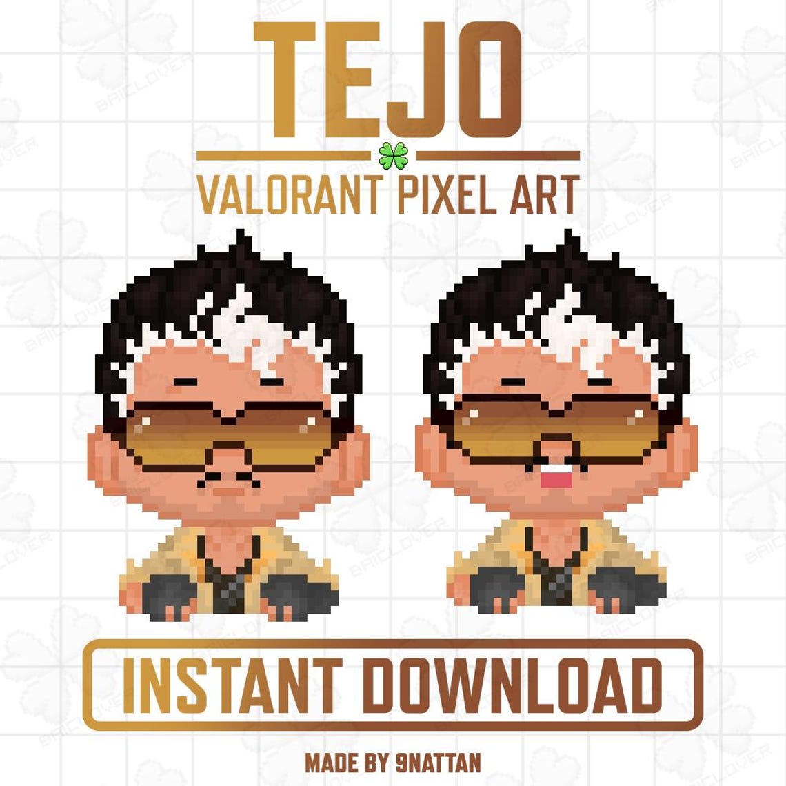 Valorant Tejo Pixel Art Chibi PNGTUBER - Gamer Gift (digital Download ...