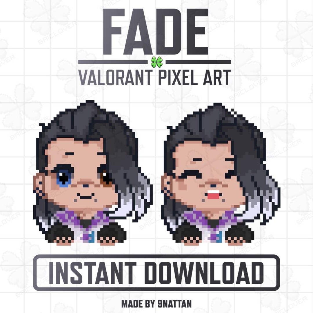 Valorant Fade Pixel Art Chibi PNGTUBER (digital Download) - Etsy