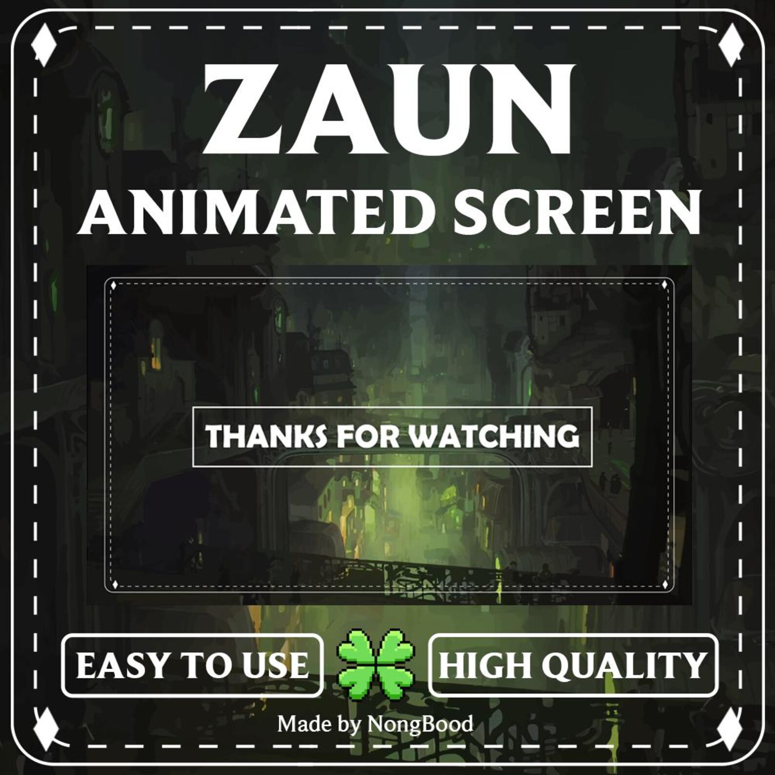 Arcane Zaun Animated Screen Overlays: Streaming Package - Etsy