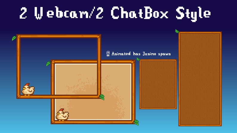 Animated Stardew Valley Stream Overlay Package: Pixel Art - Etsy