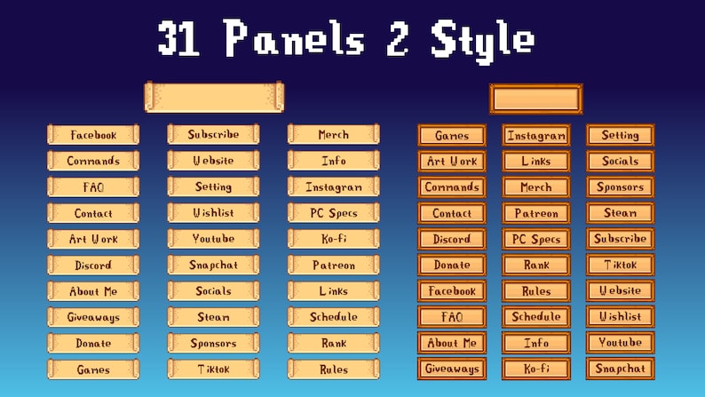 Animated Stardew Valley Stream Overlay Package: Pixel Art - Etsy