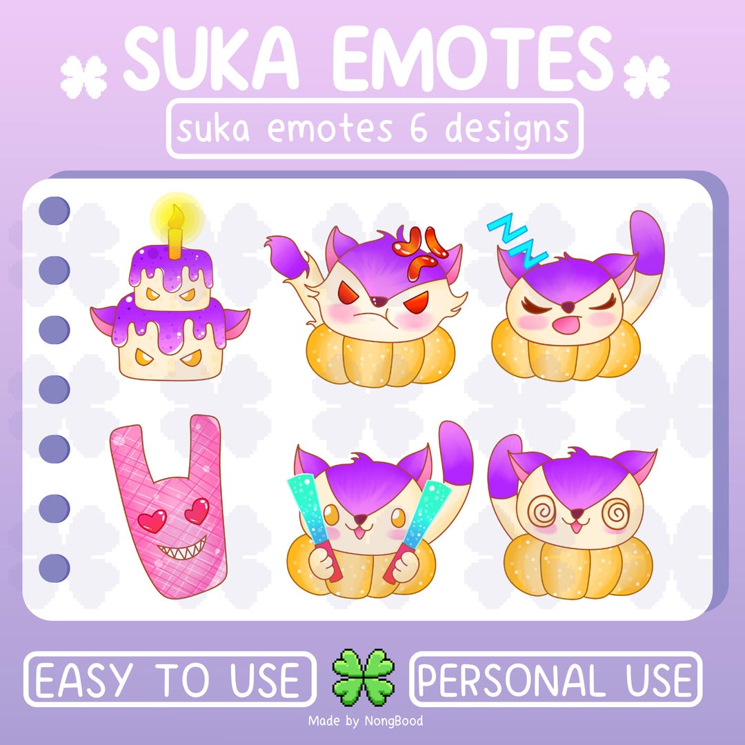 6 Animated Suka Badges for Twitch Youtube Bit Badges Sub Badges Discord ...