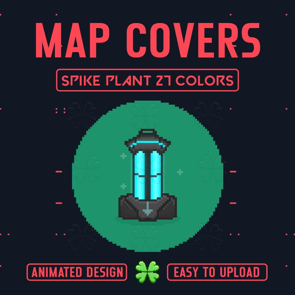 Valorant Spike Planted Pixel Art Map Cover: 27 Colors (PNG) - Etsy