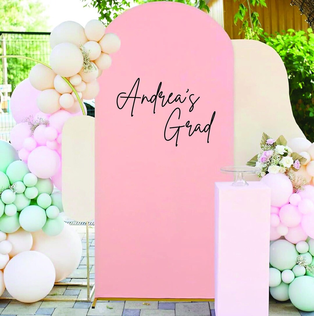 Custom Event Sign Vinyl Decal: Birthday, Wedding, Graduation - Etsy