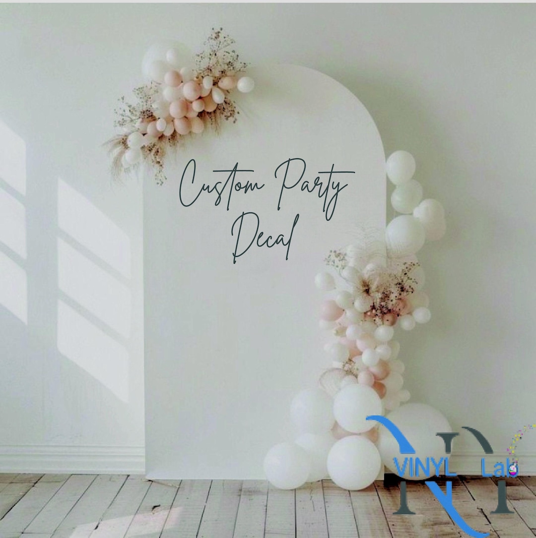 Custom Vinyl Backdrop, Baby Shower, Birthday, Balloon Arch, Wedding ...