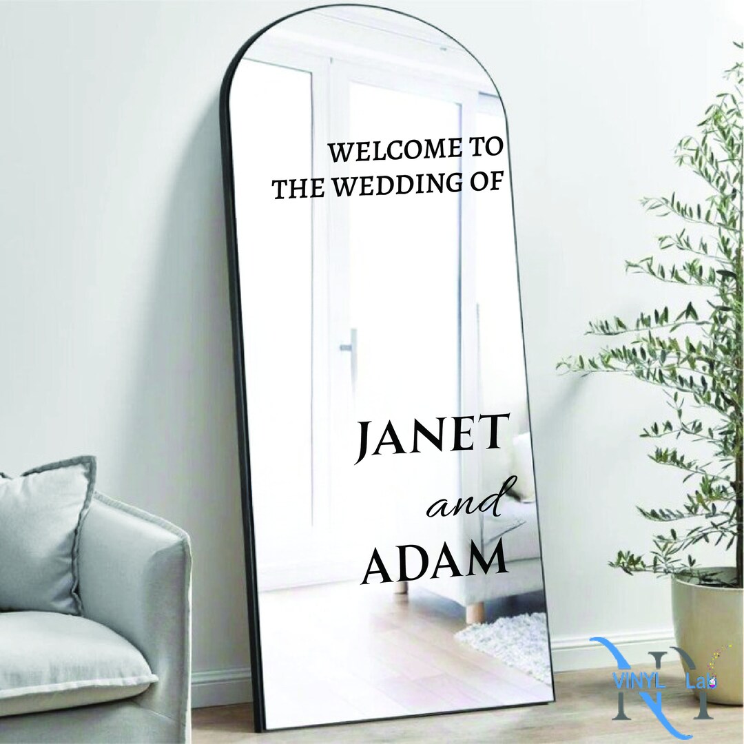 Personalized Welcome Sign Wedding Welcome Sign Vinyl Lettering Classic ...