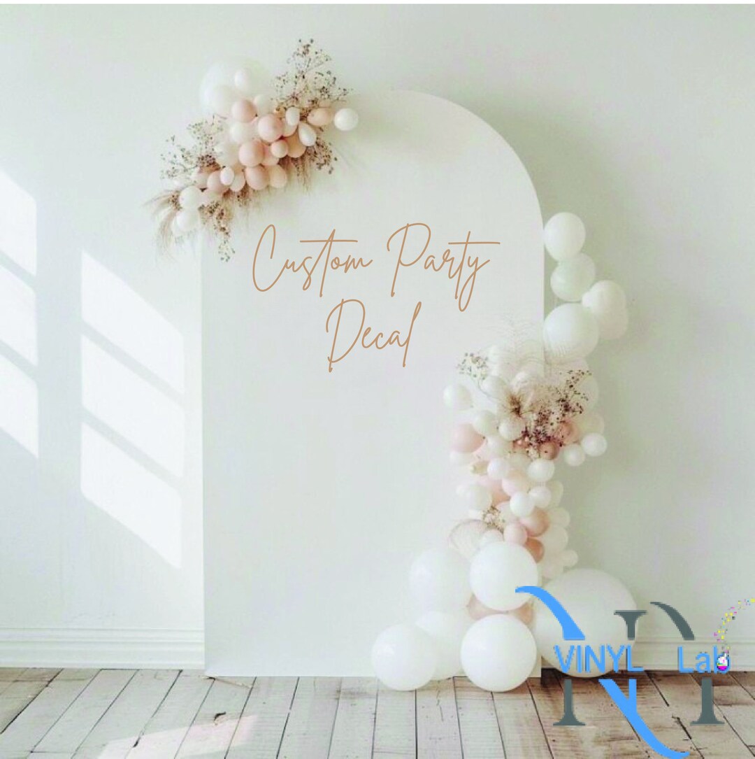 Custom Premium Vinyl's- Custom Backdrop Decal- Premium Birthday Vinyl ...