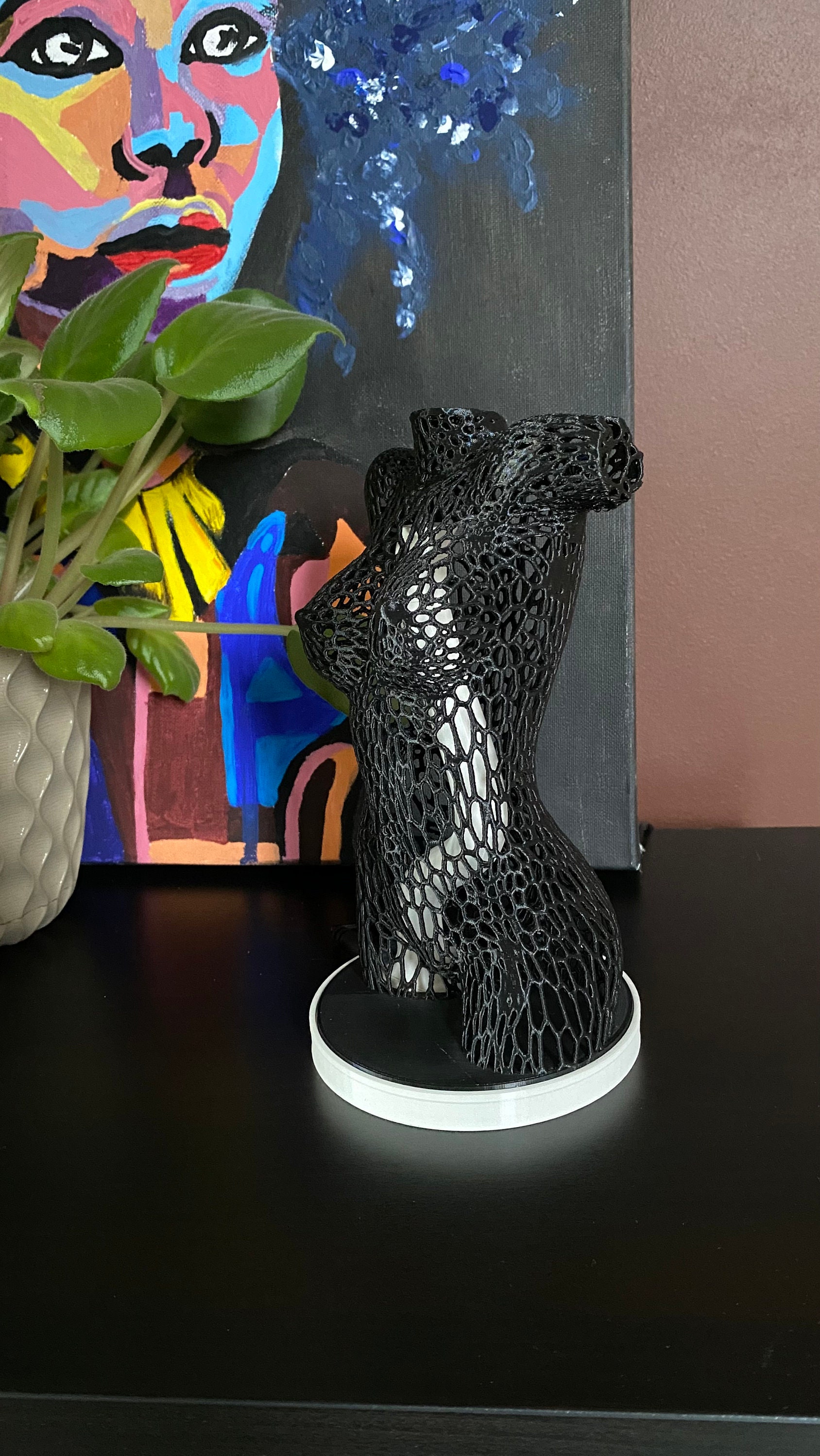 Female Torso Table Lamp / 3D Printed - Etsy