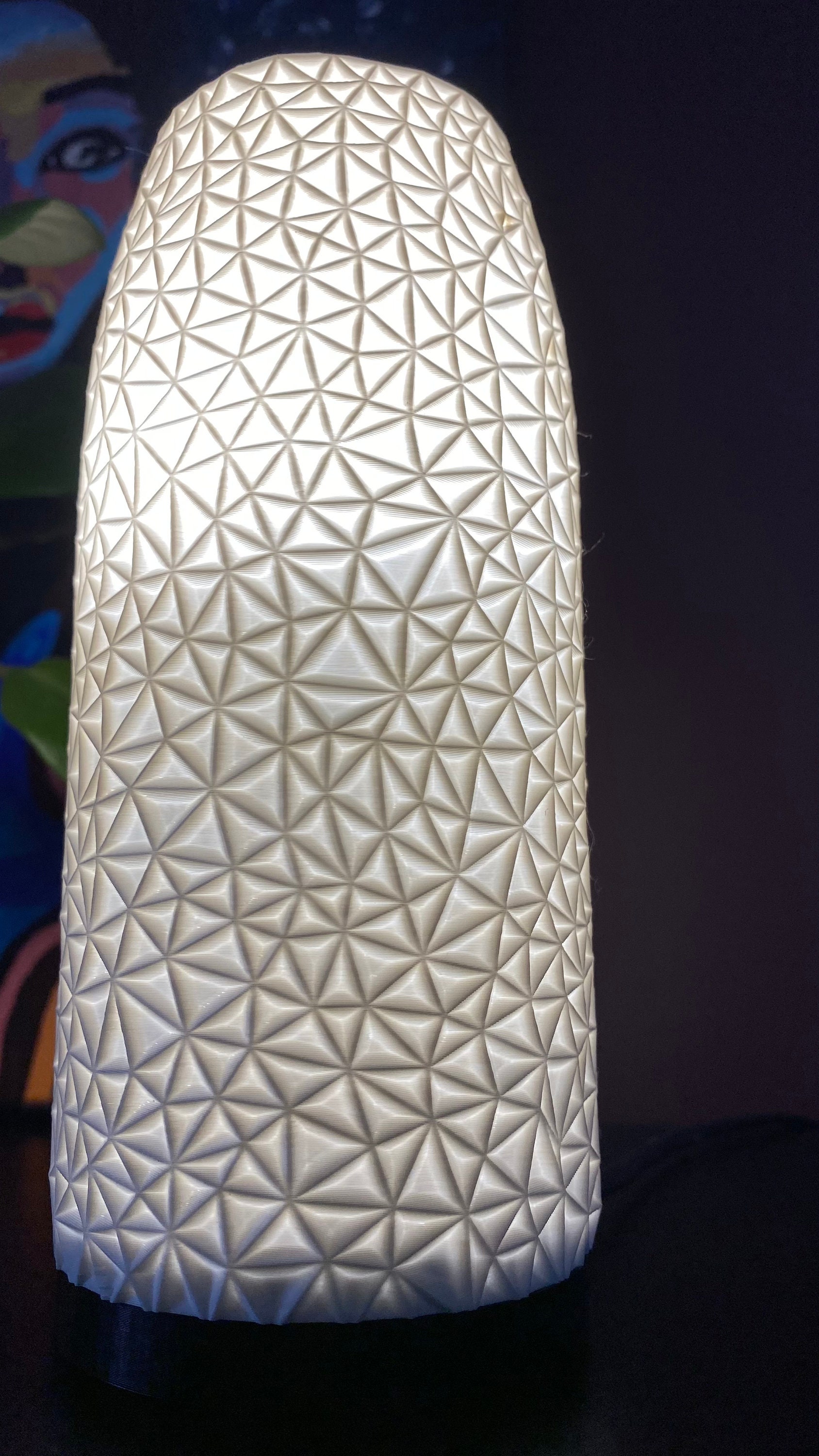 Art Decor Table Lamp / 3D Printed - Etsy