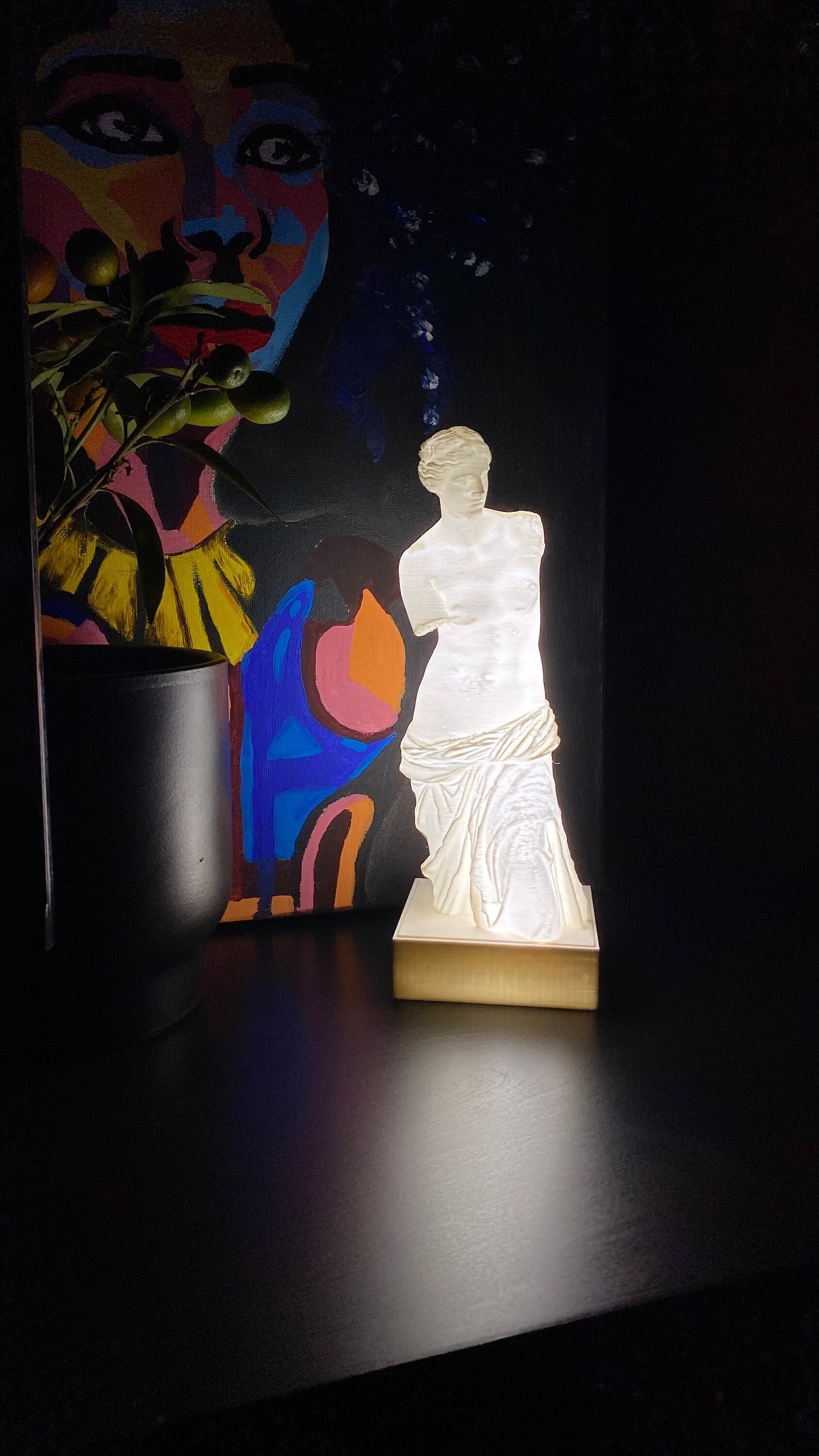 Venus De Milo Statue Table Lamp / 3D Printed - Etsy