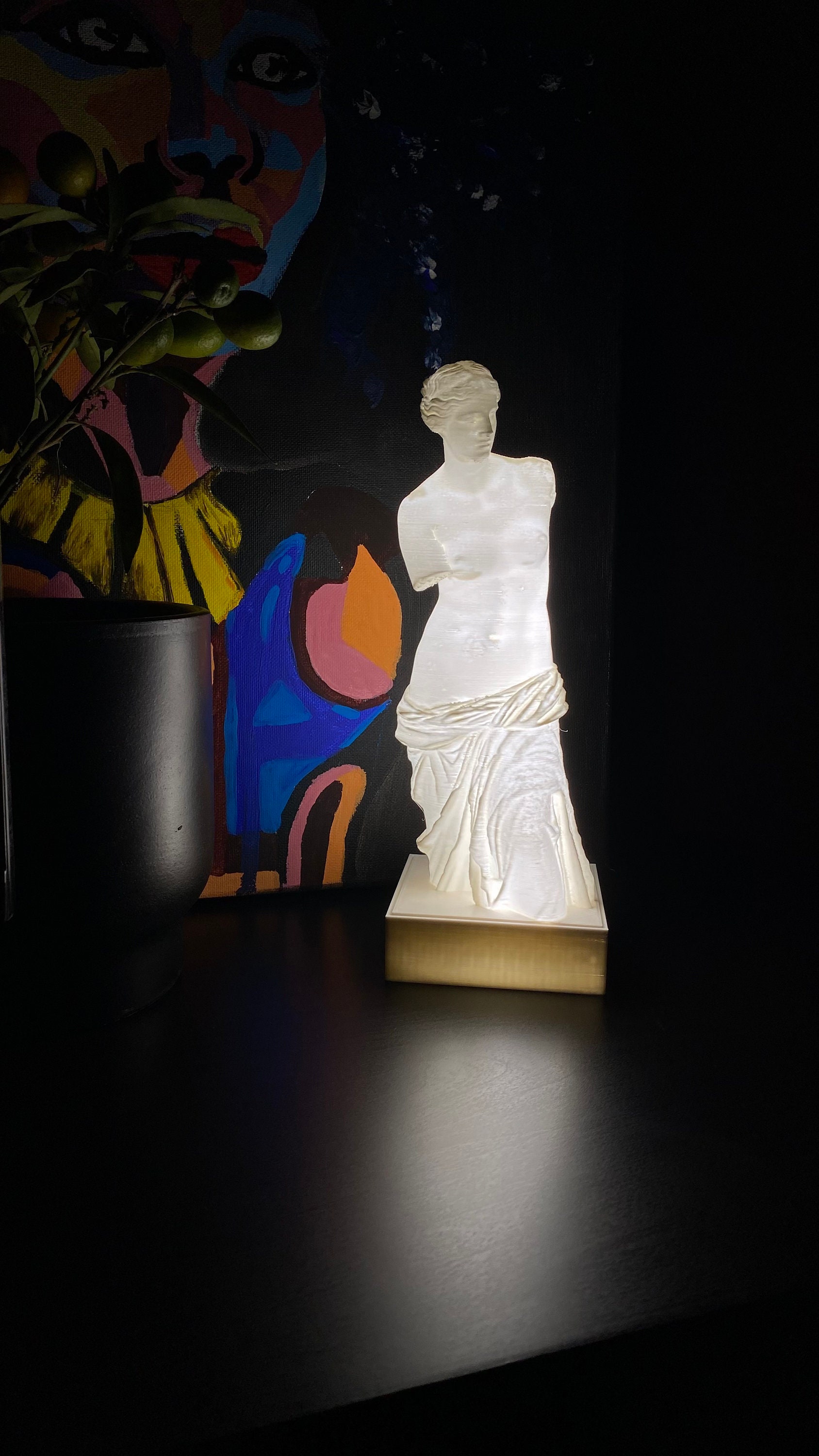 Venus De Milo Statue Table Lamp / 3D Printed - Etsy