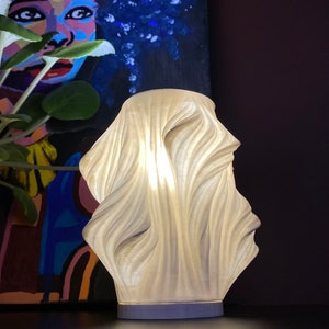 Wavy Table Lamp / 3D Printed - Etsy