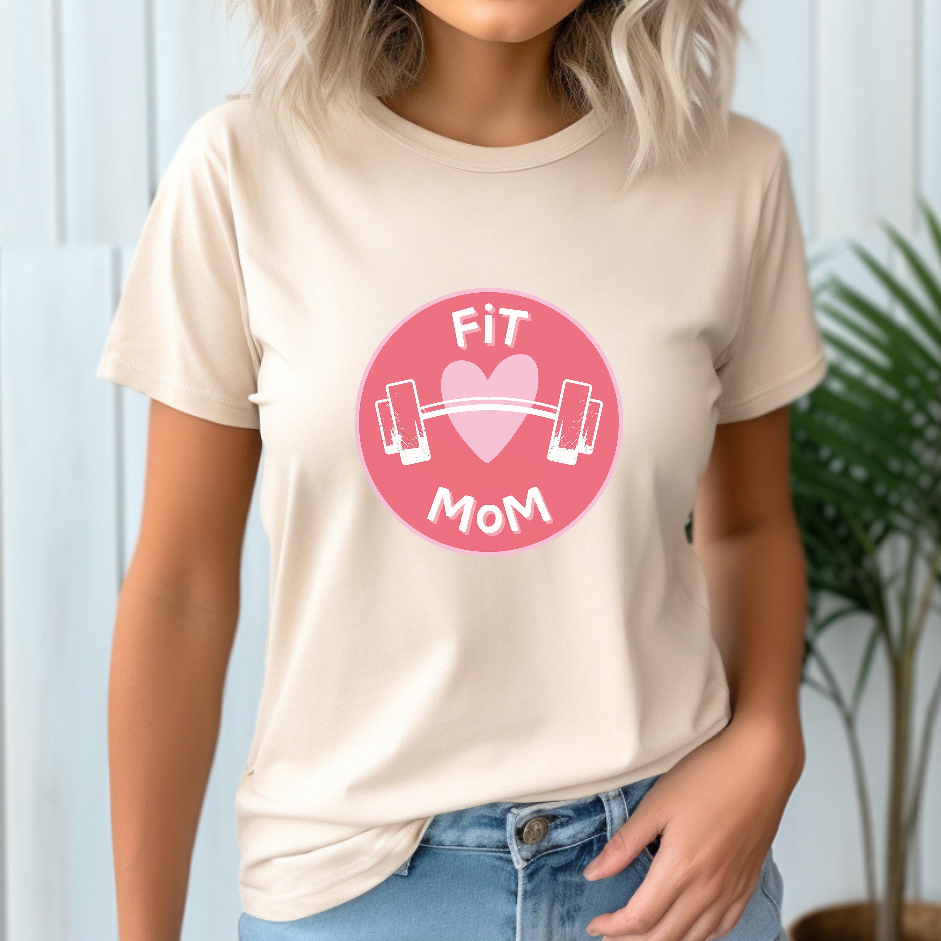 Fit Mom, for a Sporty Mom, Mother's Day Gift, T-shirt for Fitness Mom ...