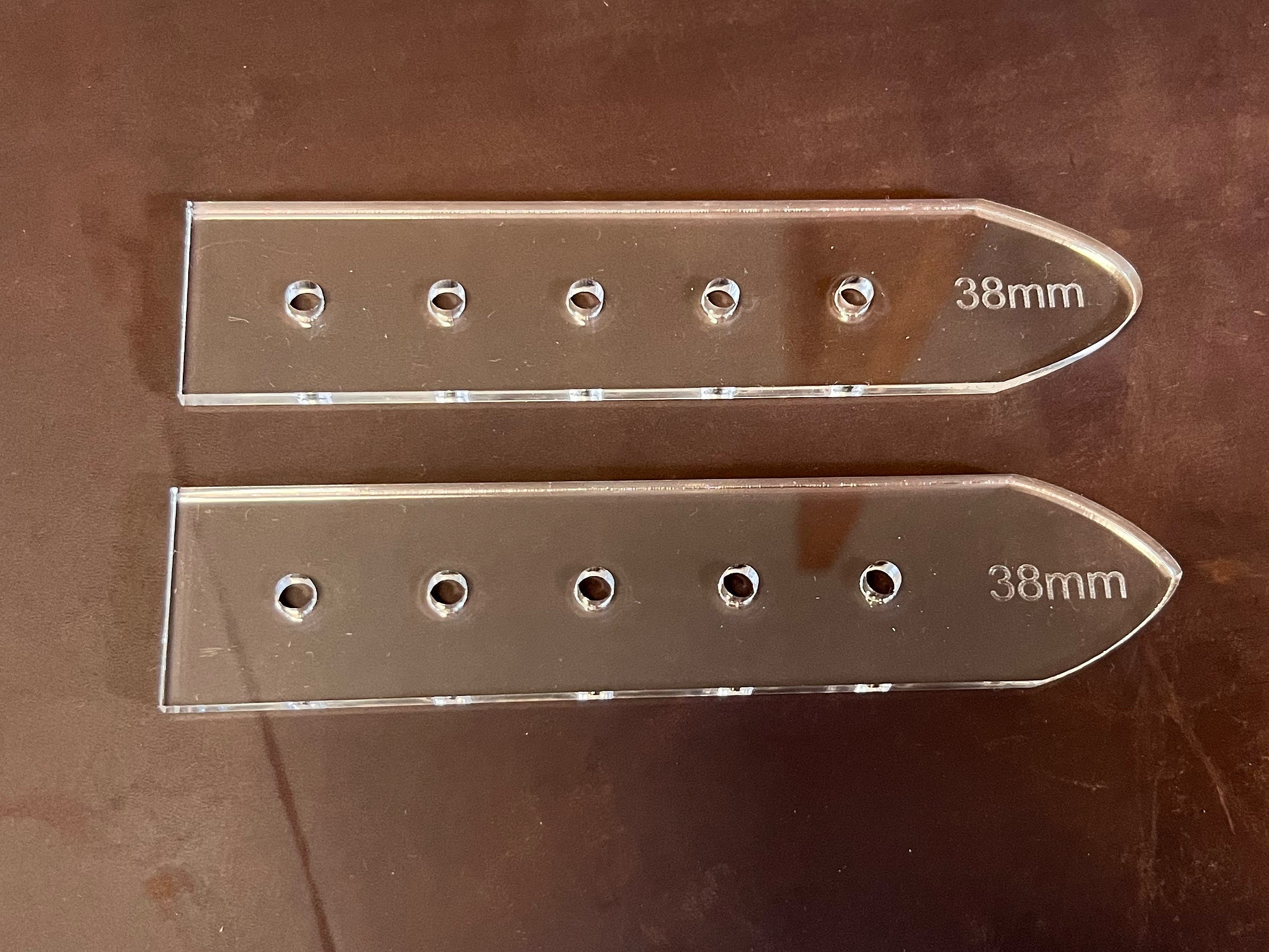 Acrylic Belt Making Template, Double -OR- Single Keeper Belt Pattern ...