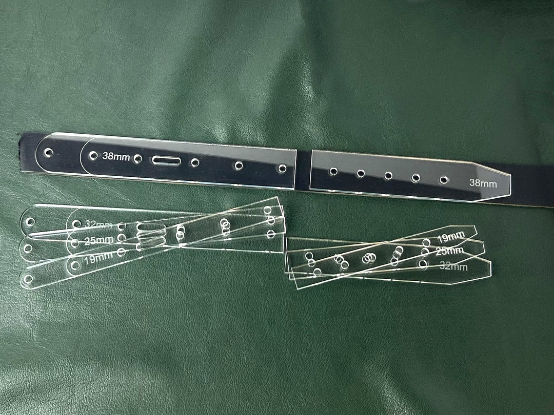 Acrylic Belt Making Template, Double -OR- Single Keeper Belt Pattern ...
