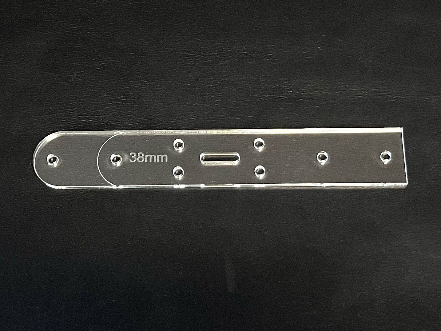 Acrylic Belt Making Template, Double -OR- Single Keeper Belt Pattern ...