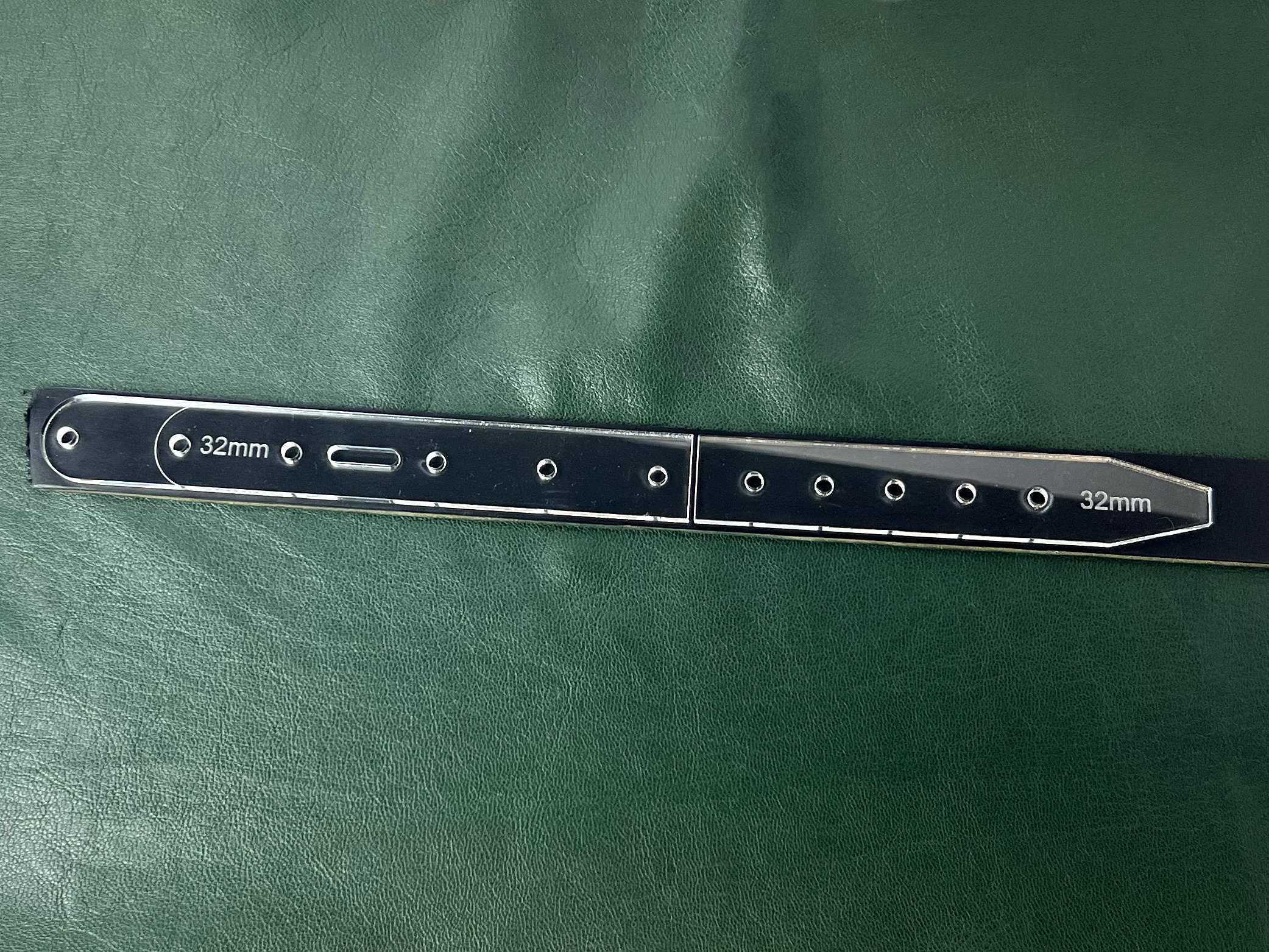 Acrylic Belt Making Template, Double -OR- Single Keeper Belt Pattern ...