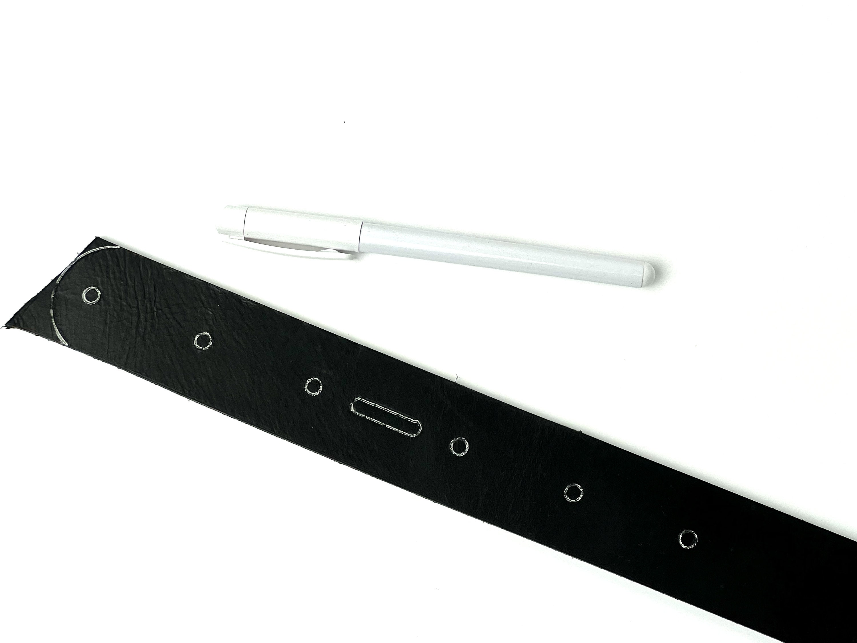 Acrylic Belt Making Template, Double -OR- Single Keeper Belt Pattern ...