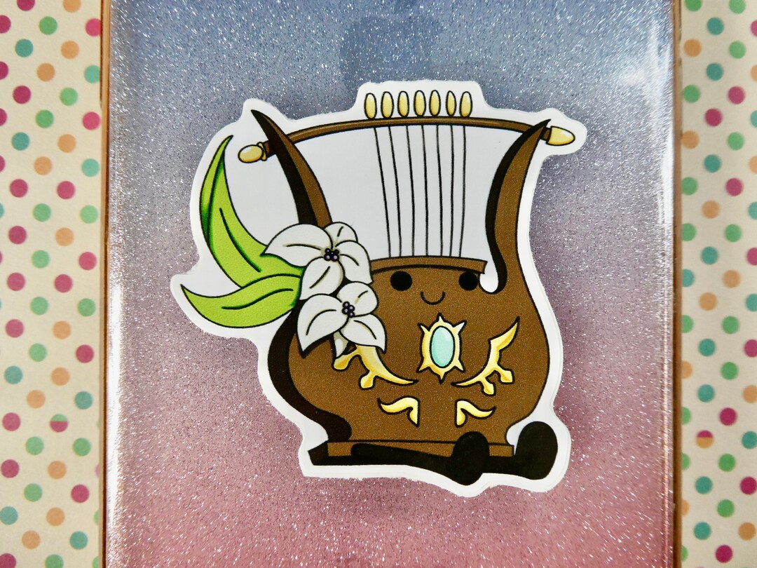 Genshin Impact Cute Happy Venti's Lyre Sticker - Etsy