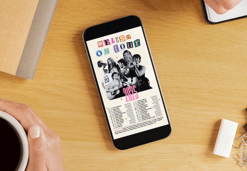 Editable Tour Poster Template - Canva Template - Concert Poster Design ...
