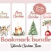 Christmas Bookmark Bundle | Printable Bookmarks | Gifts for Book Lovers ...