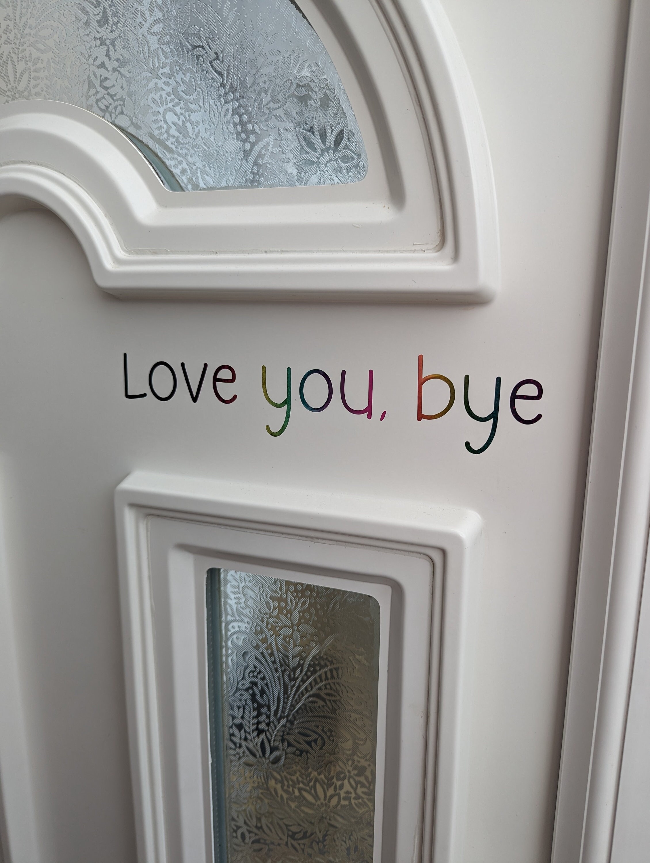 Love You Bye Decal, Sticker, Aesthetic Home, Style, Interior Decor ...