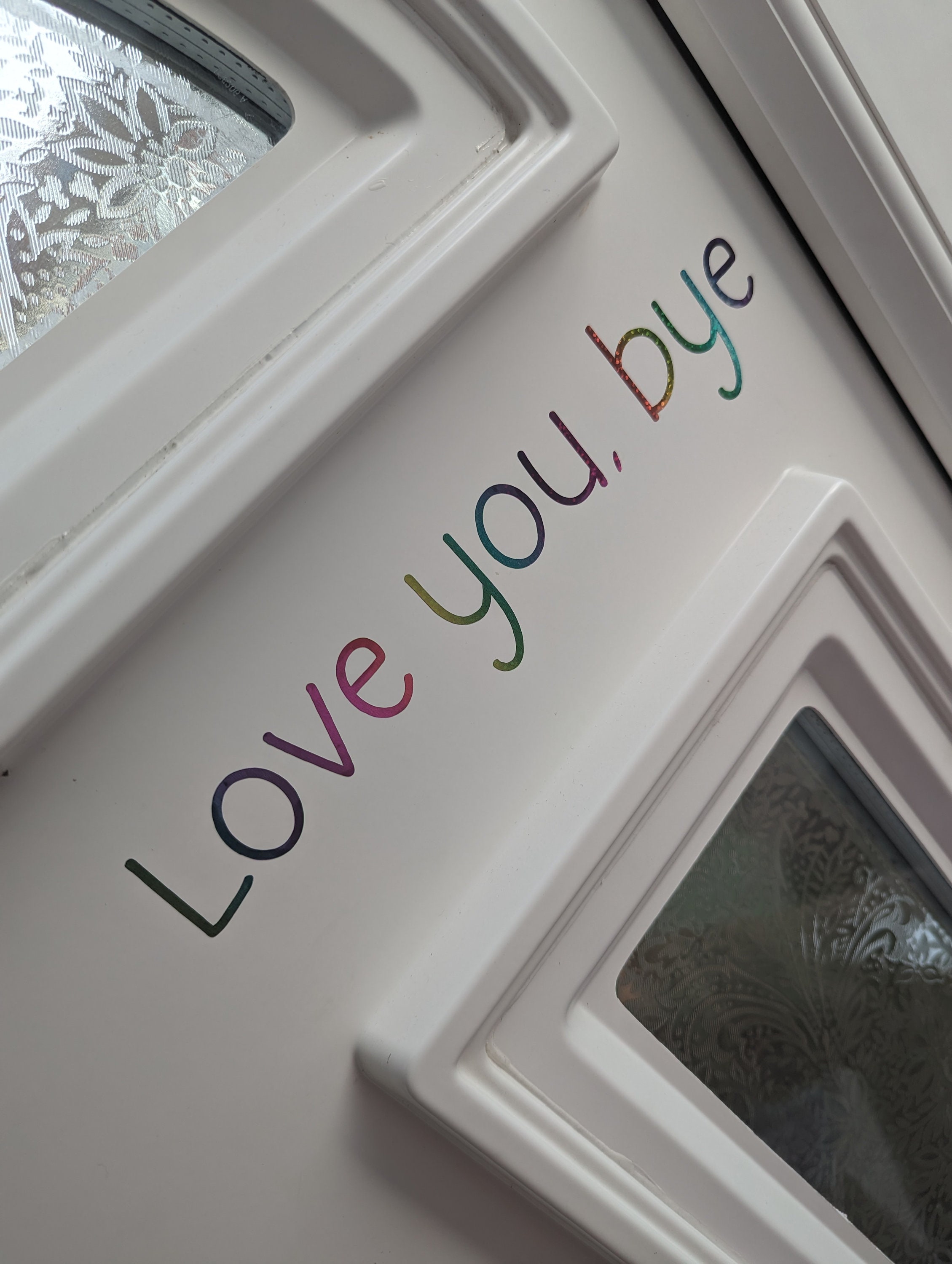 Love You Bye Decal, Sticker, Aesthetic Home, Style, Interior Decor ...