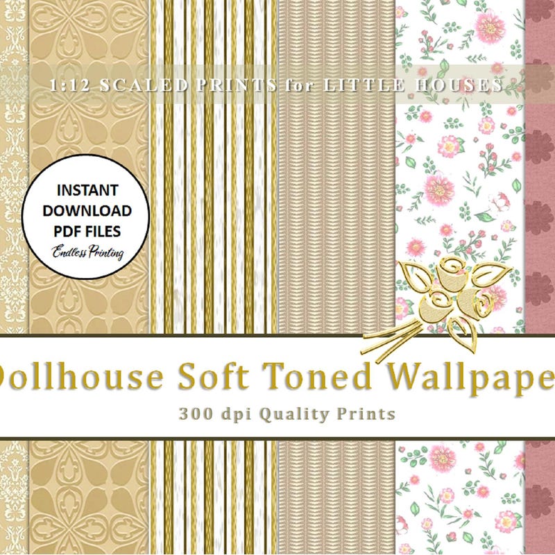Dollhouse Wallpaper - Etsy
