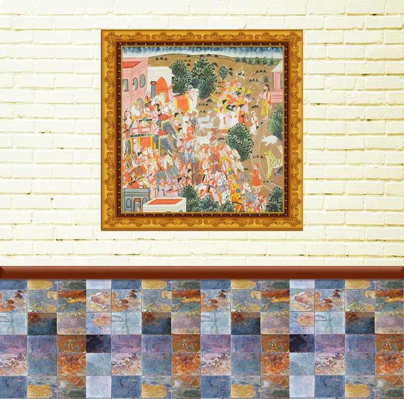 Dollhouse Wood and Tile Printable Wallpapers for Model Homes ...