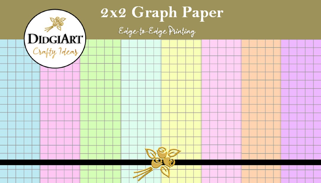 Colored Graph Paper | Half Inch Soft Lined | Math, Science, Design ...
