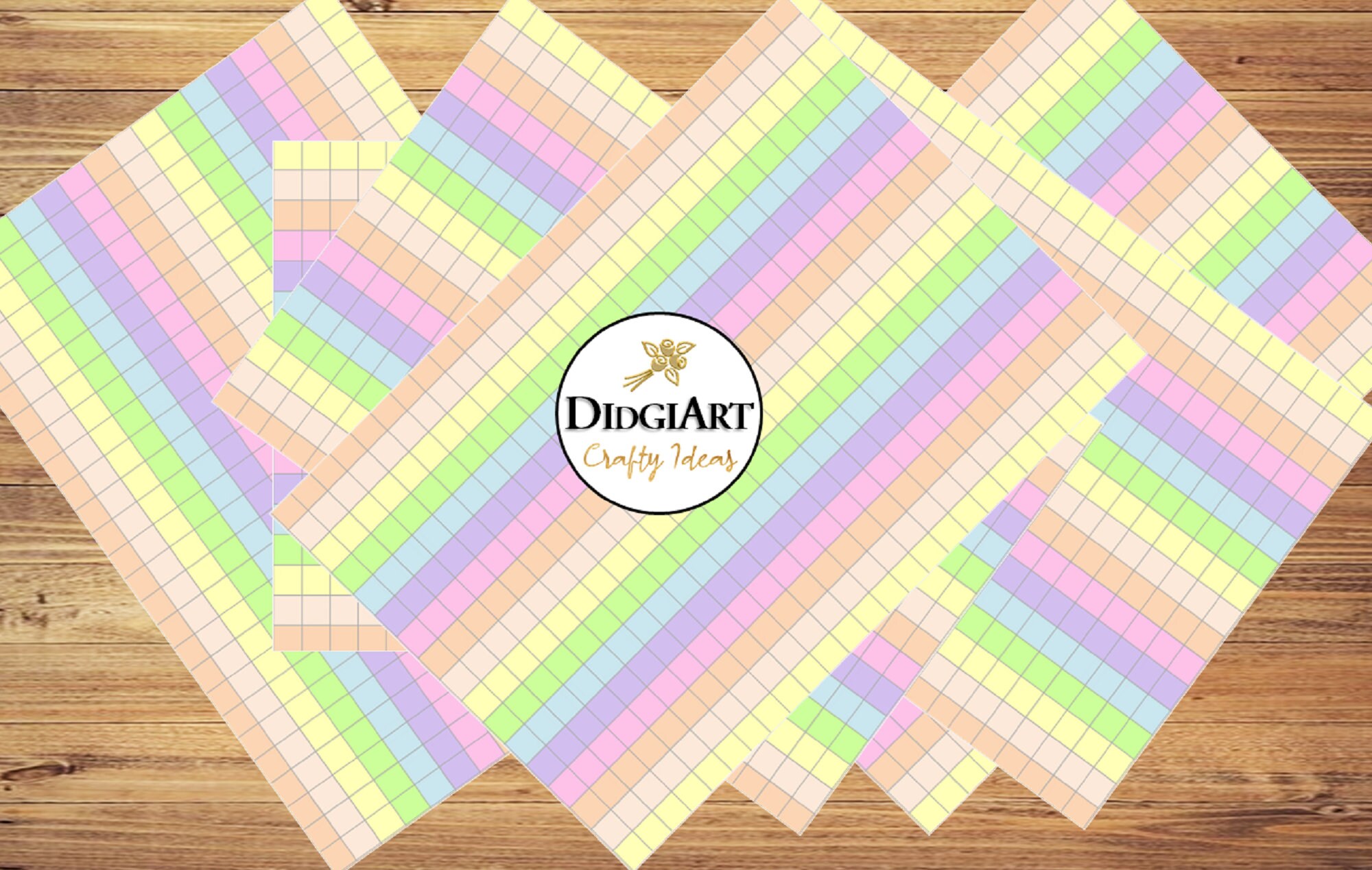 ADHD Printable Rainbow Graph Paper Letter Size 8.5"x11" | Assisted ...