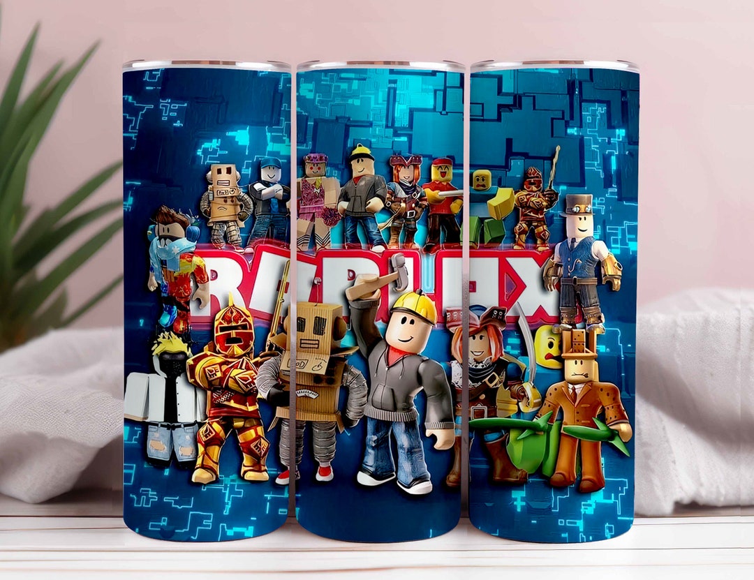 Roblox Tumbler Wrap, Roblox PNG, Roblox Sublimation Unique Gaming ...
